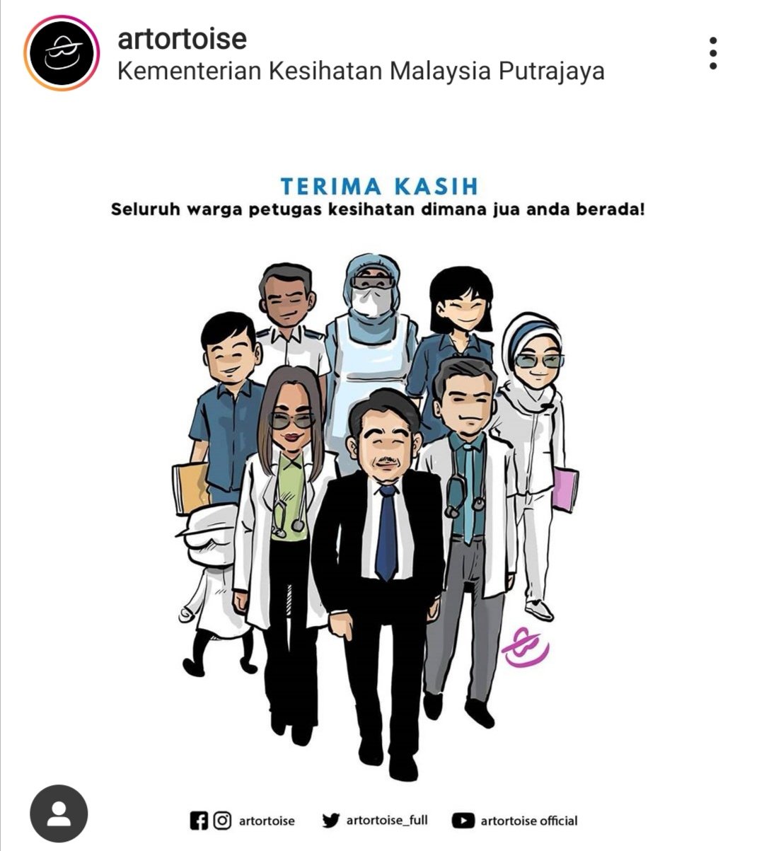 Covid-19 through the “noseless” cartoons by @Artortoise – © Borneo Echo